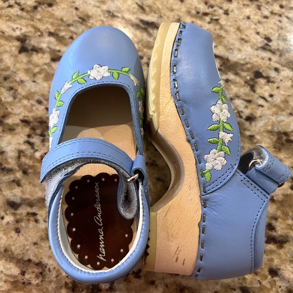 Hanna Andersson | Shoes | Vintage Never Worn Hanna Andersson Mary Jane Clogs Leather And Wood ...